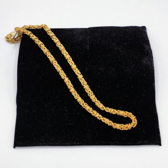 Romanza | Jewelry | Romanza Italy 8k Bronze Byzantine Necklace 24 Nwt ...
